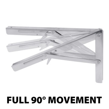Stainless Steel Folding Swim Platform Bracket – White Water Marine Hardware
