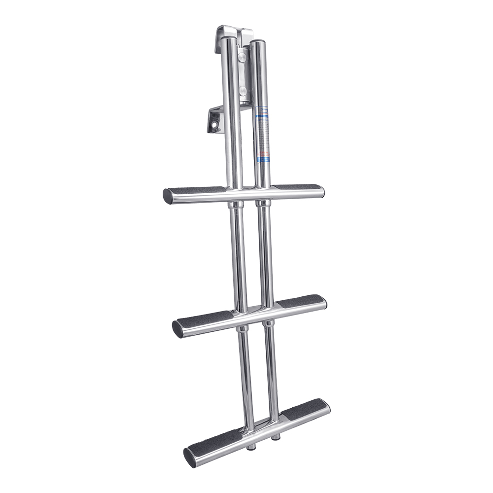 Stainless Steel Sport/Diver Telescoping Ladder, Transom Mount – White ...