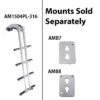 Stainless Steel Telescoping Dive Door Ladder, Floor Mount – White Water ...